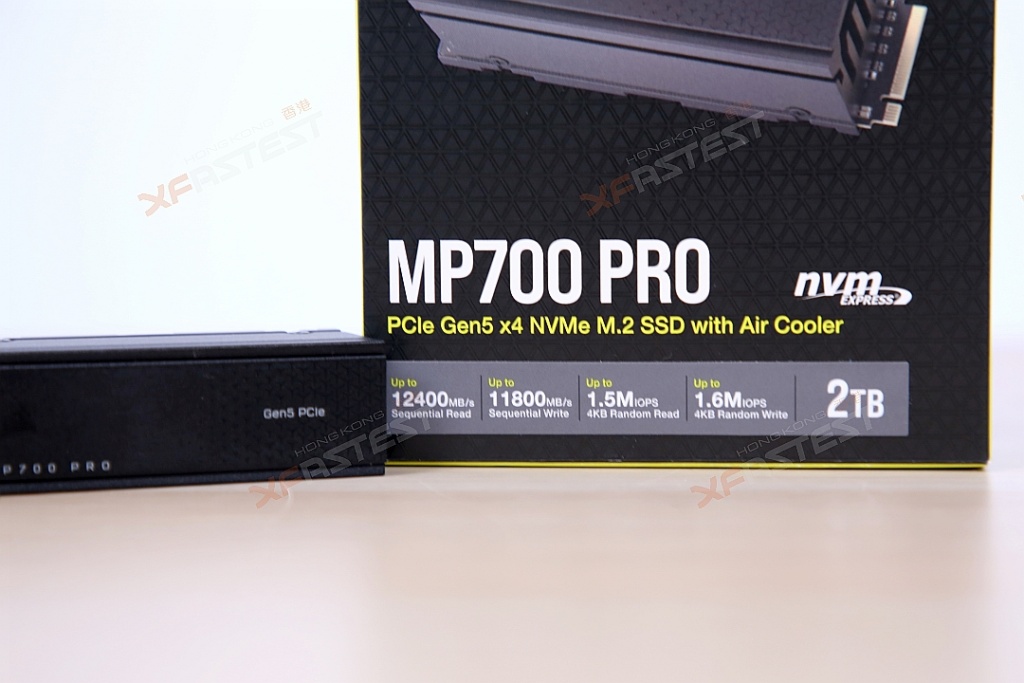 [XF 開箱] 原生風冷散熱 PCIe Gen5‧12400MB/s 讀取‧11800MB/s Corsair MP700 Pro with ...